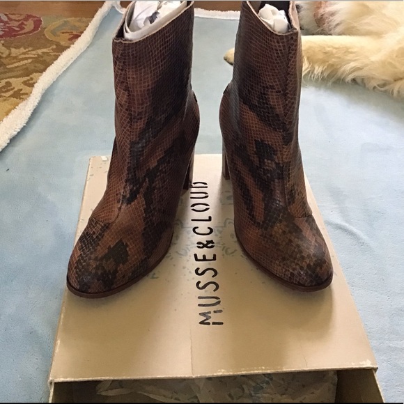 Musse & Cloud | Shoes | Musse Cloud Boots New In Box Millie Leopard ...